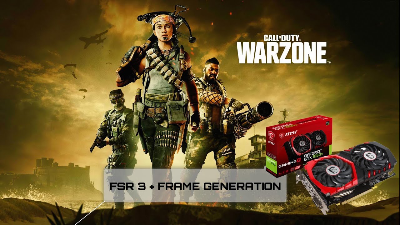 Call of Duty: Warzone - AMD FSR 3 Frame Generation - GTX 1050 Ti 4GB ...