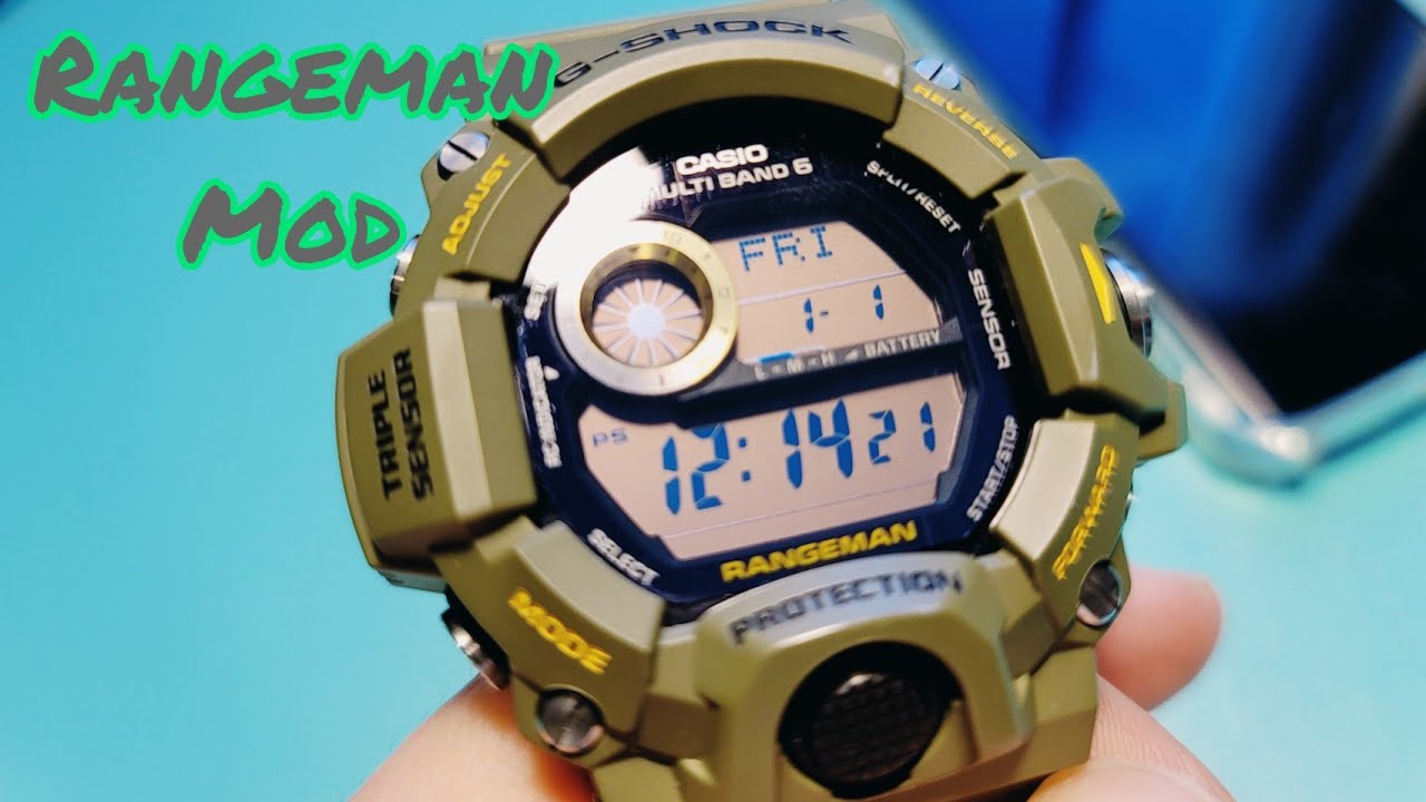 Casio GW9400 Rangeman Mod - New Polarizer - YouTube