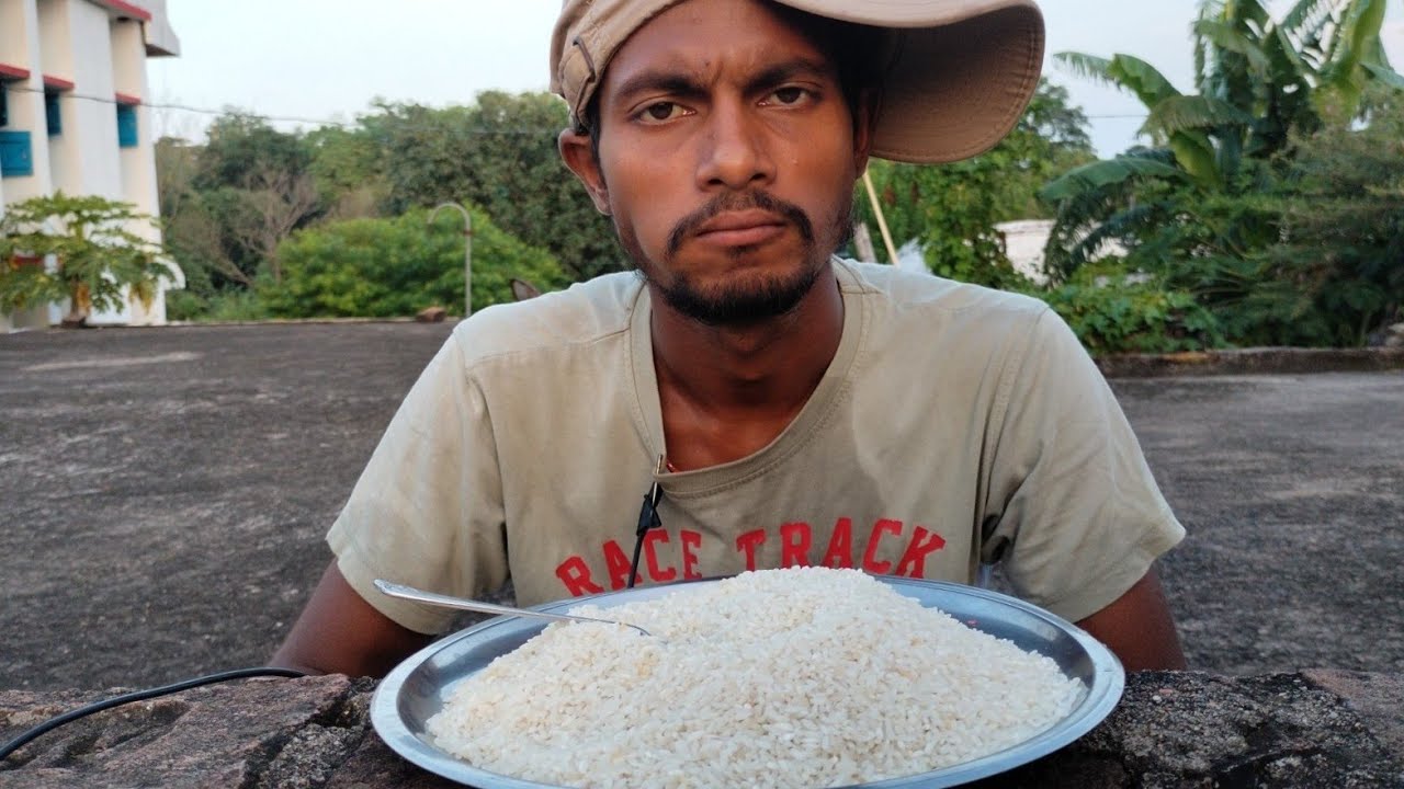 Asmr Raw Rice Eating Challenge Mansuri Raw Rice Eating Asmr - YouTube