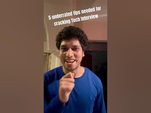 5 underrated tips for cracking Tech interviews #placement - YouTube