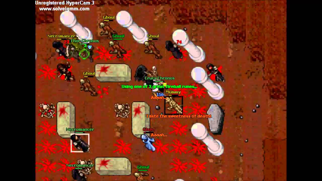 Tibia - Medusa Shield Quest - EK 77 RP 60 - YouTube