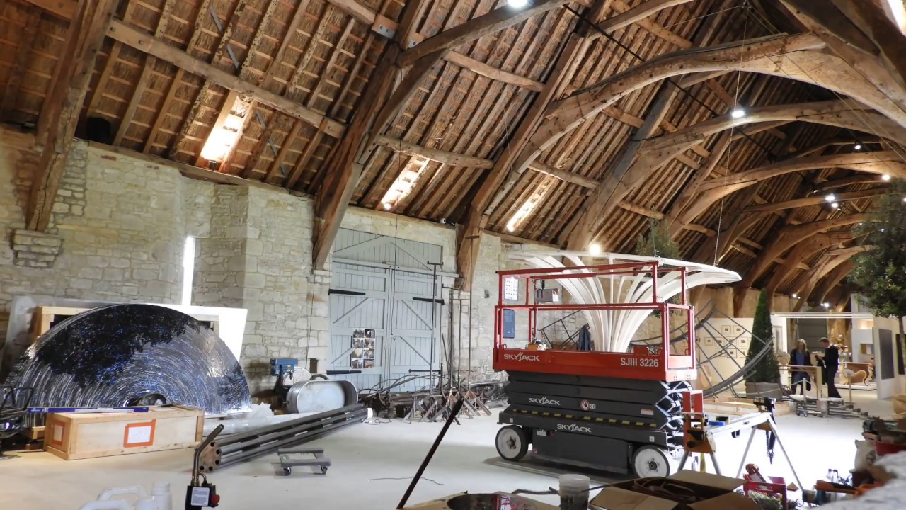 Week 1 - Installation of Judy Pfaff's 'Roots Up' - YouTube