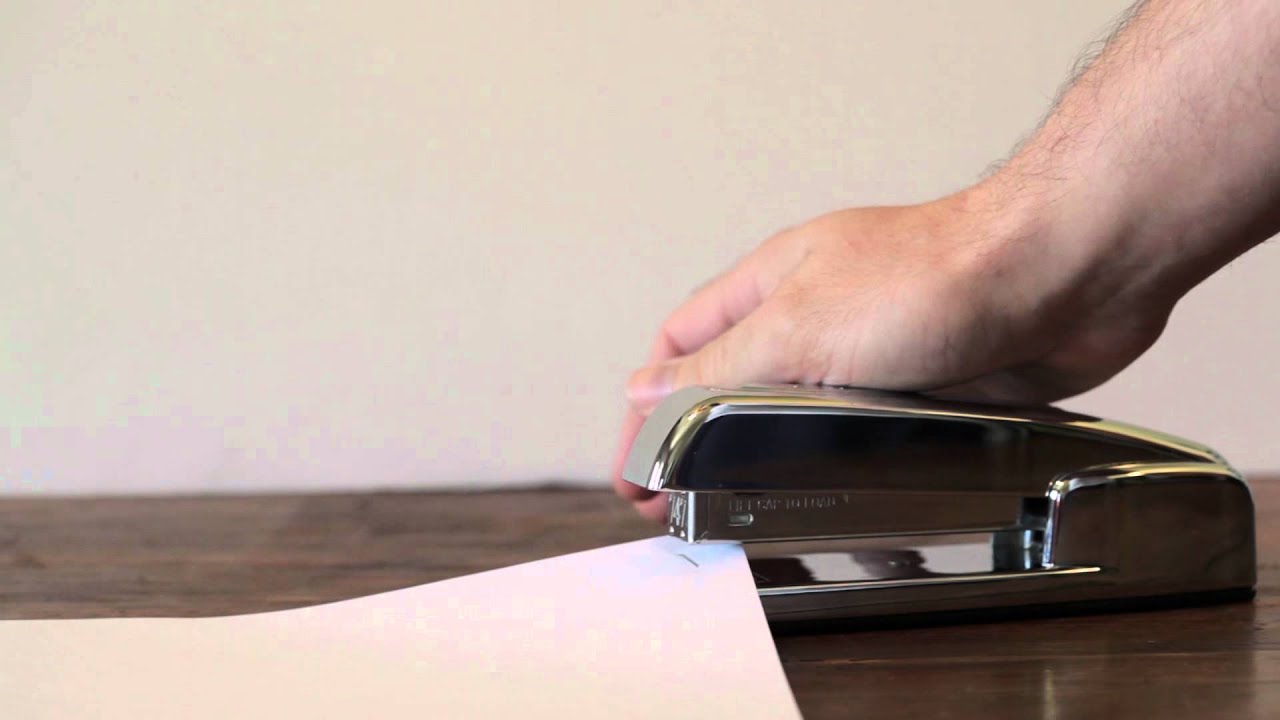 How To Use A Stapler YouTube How To Use A Stapler YouTube