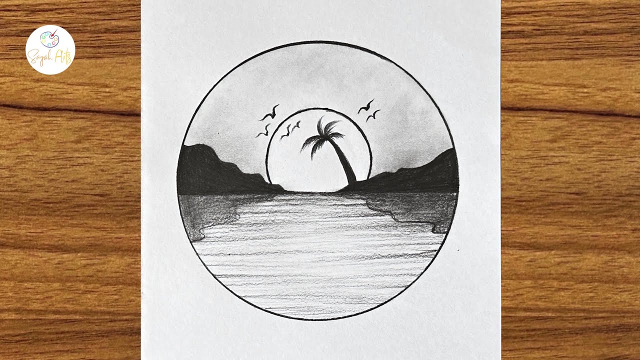 Beautiful circle drawing || Circle drawing for beginners || Pencil ...