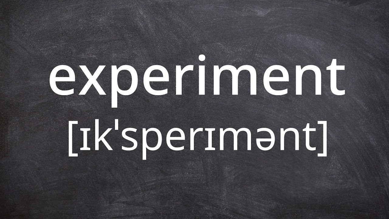 EXPERIMENT Pronunciation in American English - YouTube