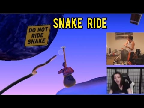 Getting over it riding the snake|getting over it|snake ride - YouTube