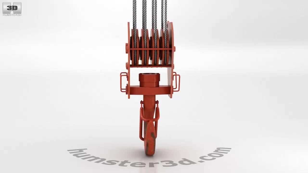 Crane Hook 3D model by 3DModels.org - YouTube