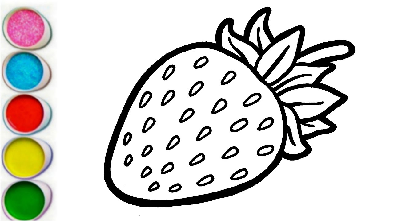 How to Draw a Strawbery | Easy Drawing | Drawing for Kids - YouTube