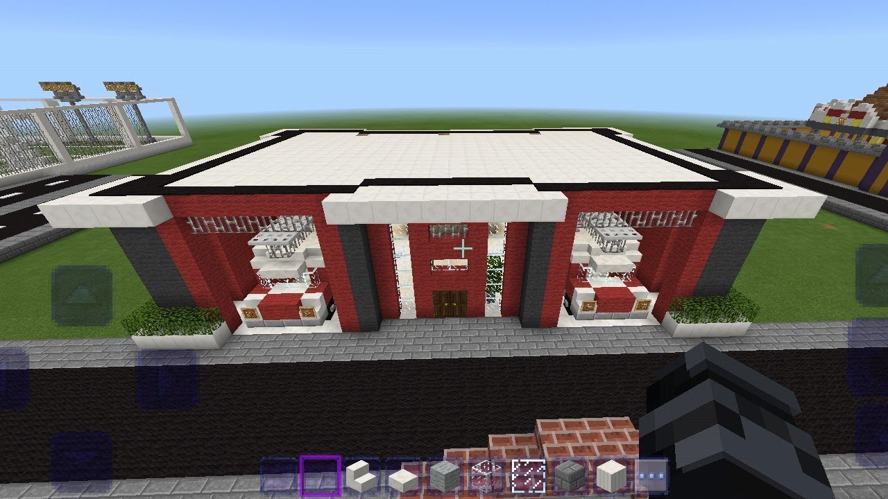 CONSTRUIR UM CORPO DE BOMBEIROS NA CIDADE-Minecraft construindo uma ...