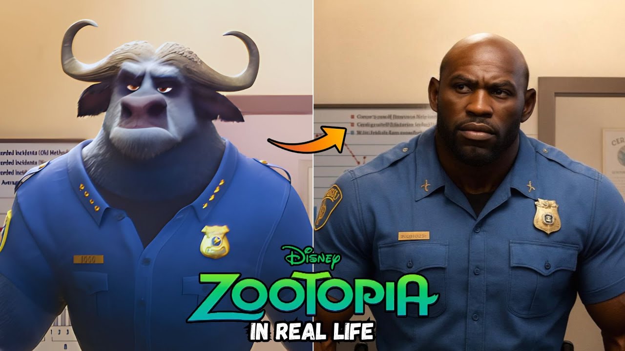 Zootopia in REAL LIFE | AI Transformation vs Original Animation - YouTube