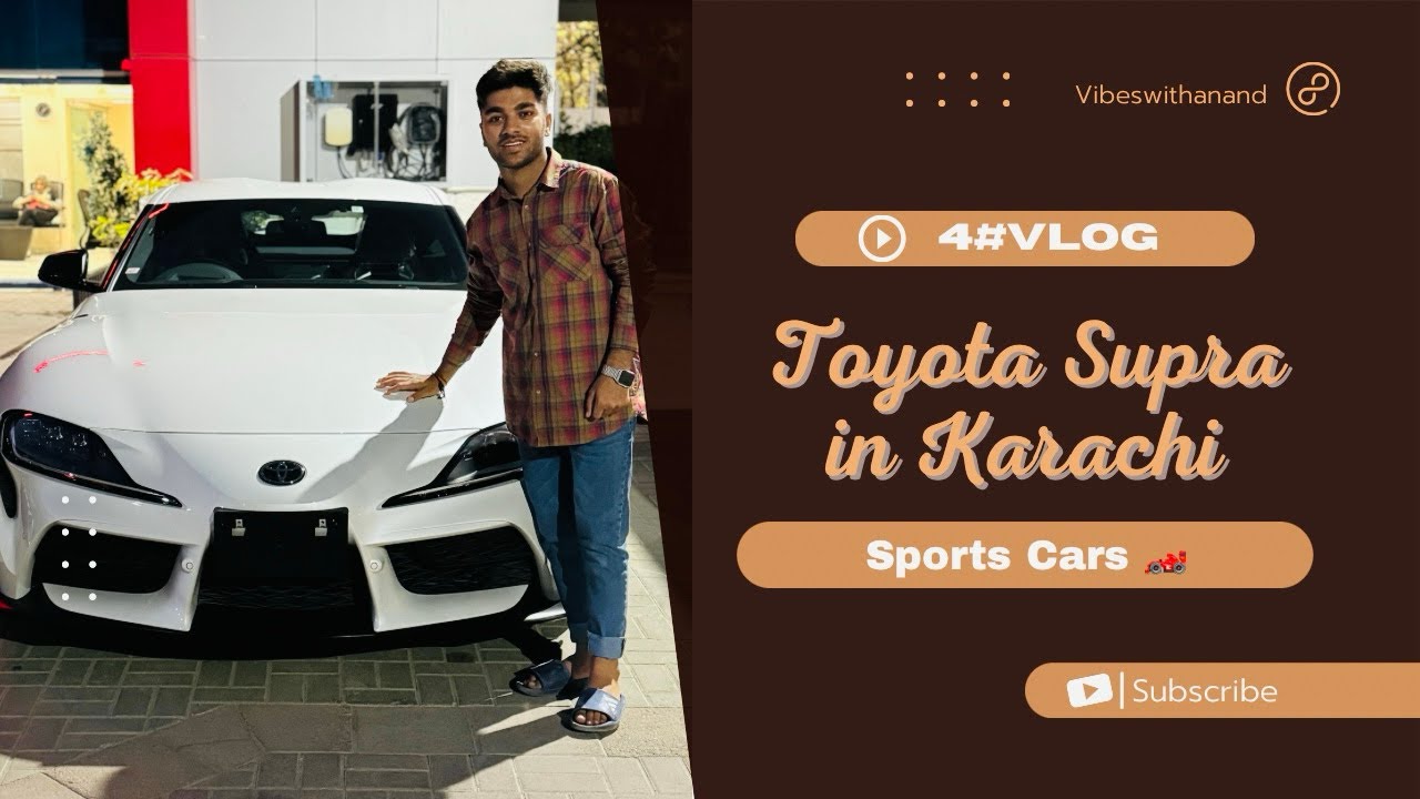 Toyota supra Mk5 in karachi♥️🤗 | Pakistan First 🇵🇰|. Vibeswithanand ...