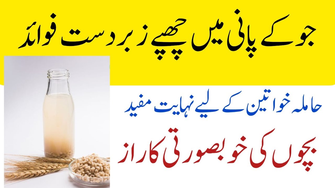 Jo ka Pani Banane ka Tarika | Barley Water recipe for weight loss | Aab ...
