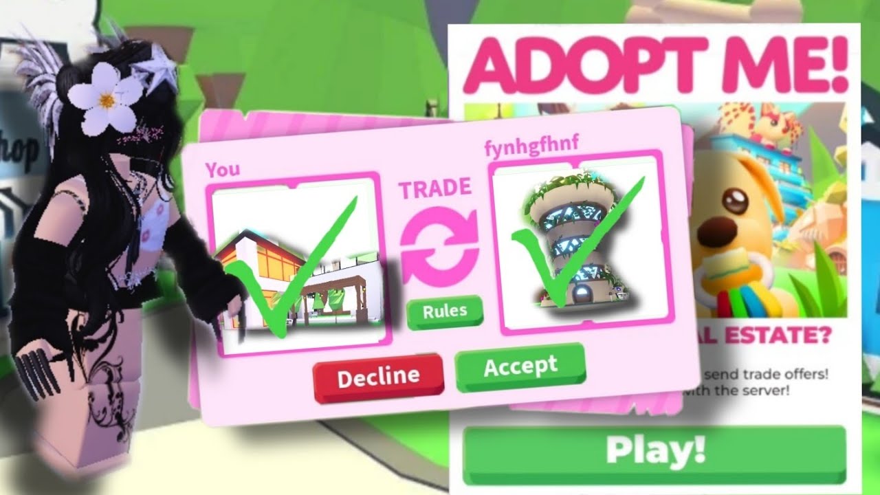 NEW ADOPT ME HOUSE TRADING UPDATE! | trade house | like and subscribe ...