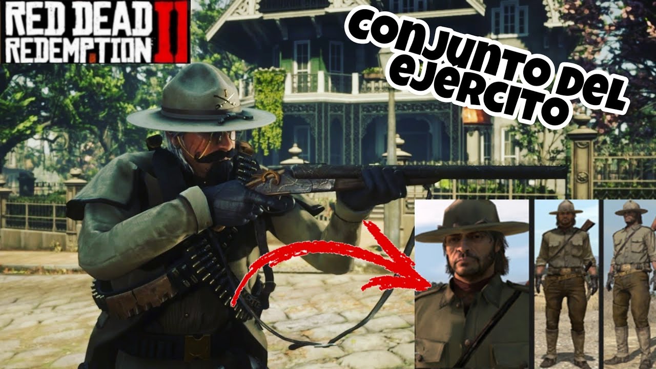 Conjunto del ejército Red Dead Redemption 2 - YouTube