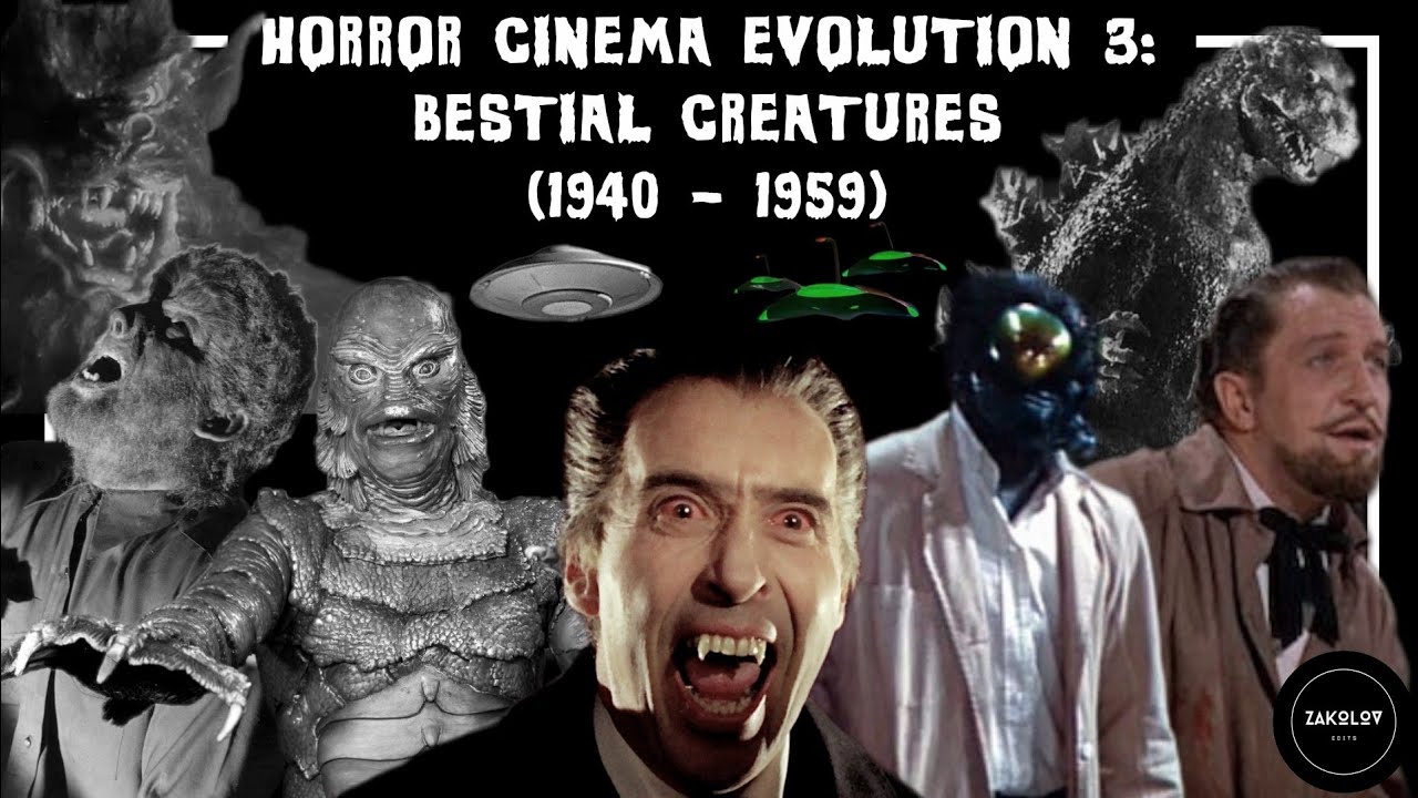 HORROR MOVIES EVOLUTION 3 - BESTIAL CREATURES (1940 - 1959) - YouTube