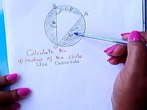 Trigonometry (II) [Finding Radius and Area] FORM THREE