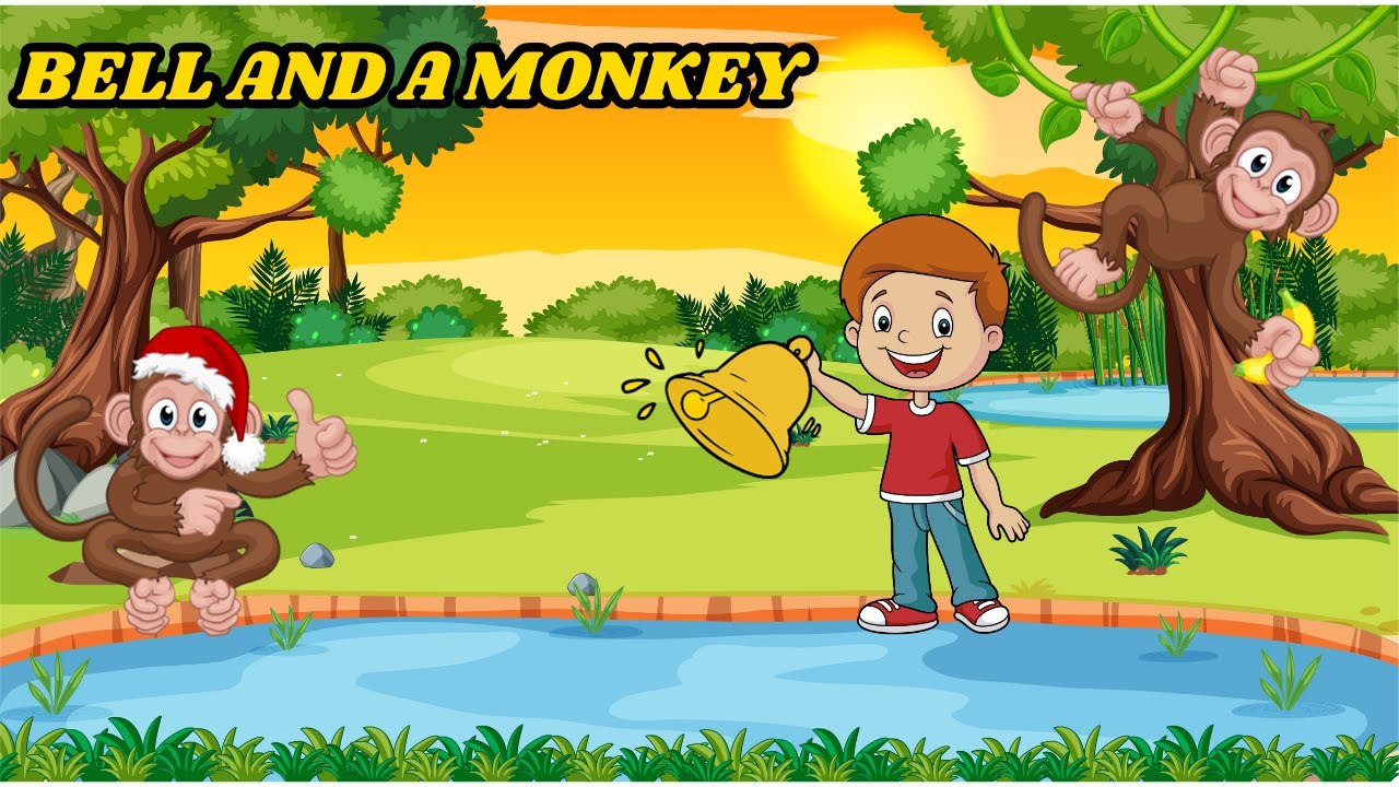 Animal Short Story | Monkey and Bell | Nursery Story in English | Moral ...