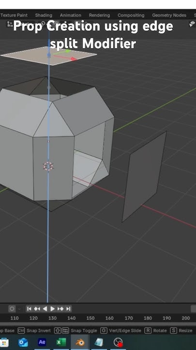 Create Stunning Prop using Edge Split in Blender | How to Model it #3d #blender - YouTube