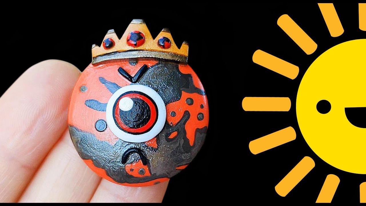HOW TO MAKE MARS🔥👑 SOLAR SYSTEM WITH POLYMER CLAY 👁️ Clay Modelling ...