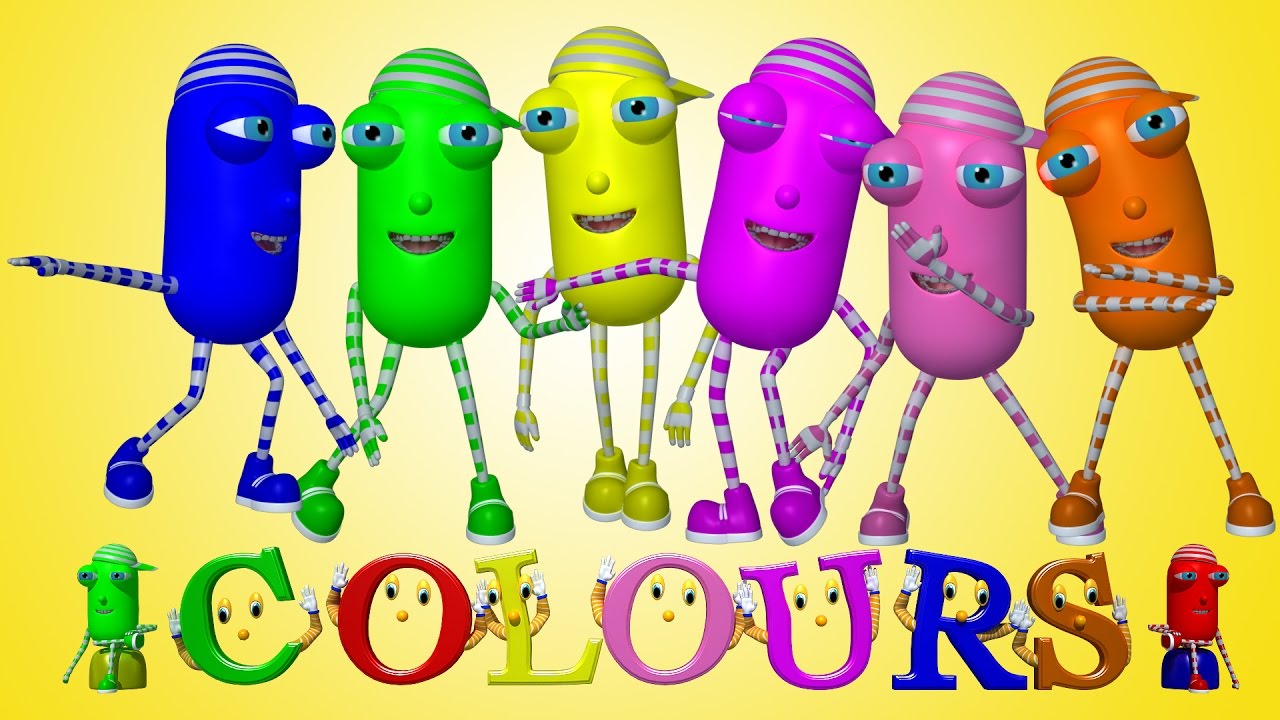 Color Songs - 3D Animation Learning Colors Nursery Rhymes for children ...