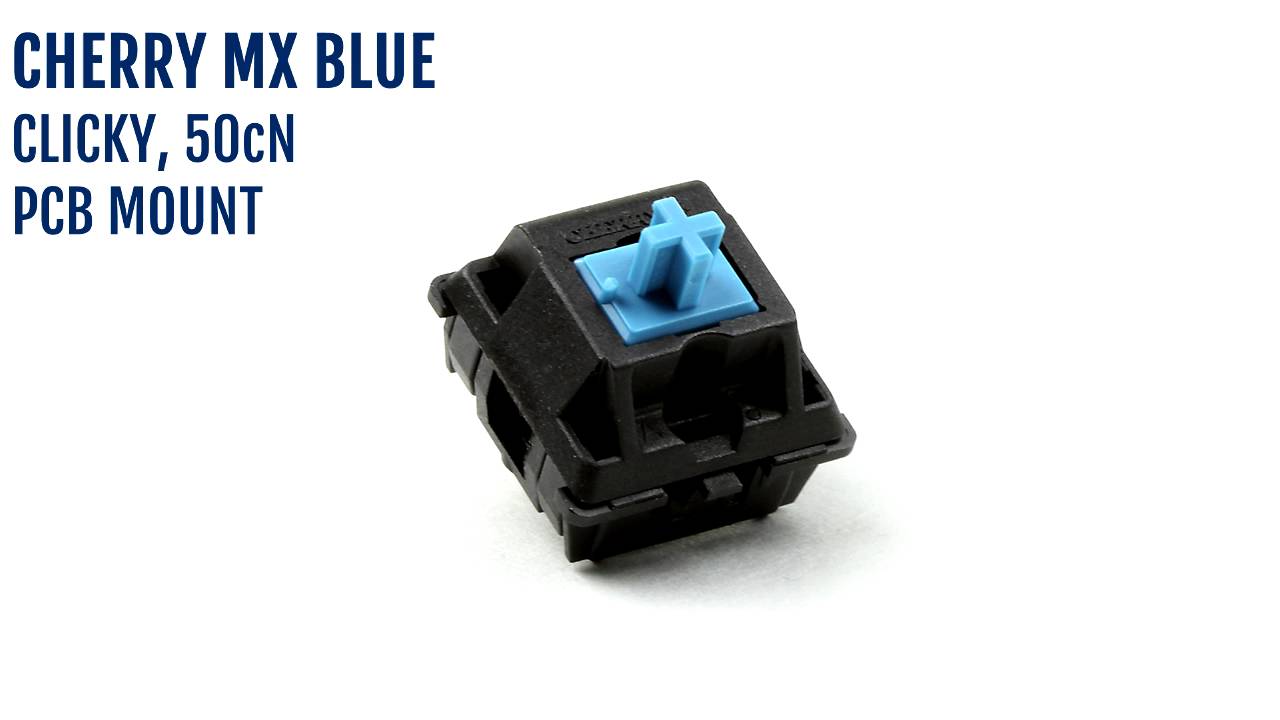 Cherry MX sound comparison (PCB mount) - YouTube