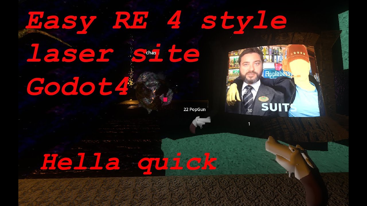 Tutorial EASY RE4 type laser site in Godot 4 - YouTube