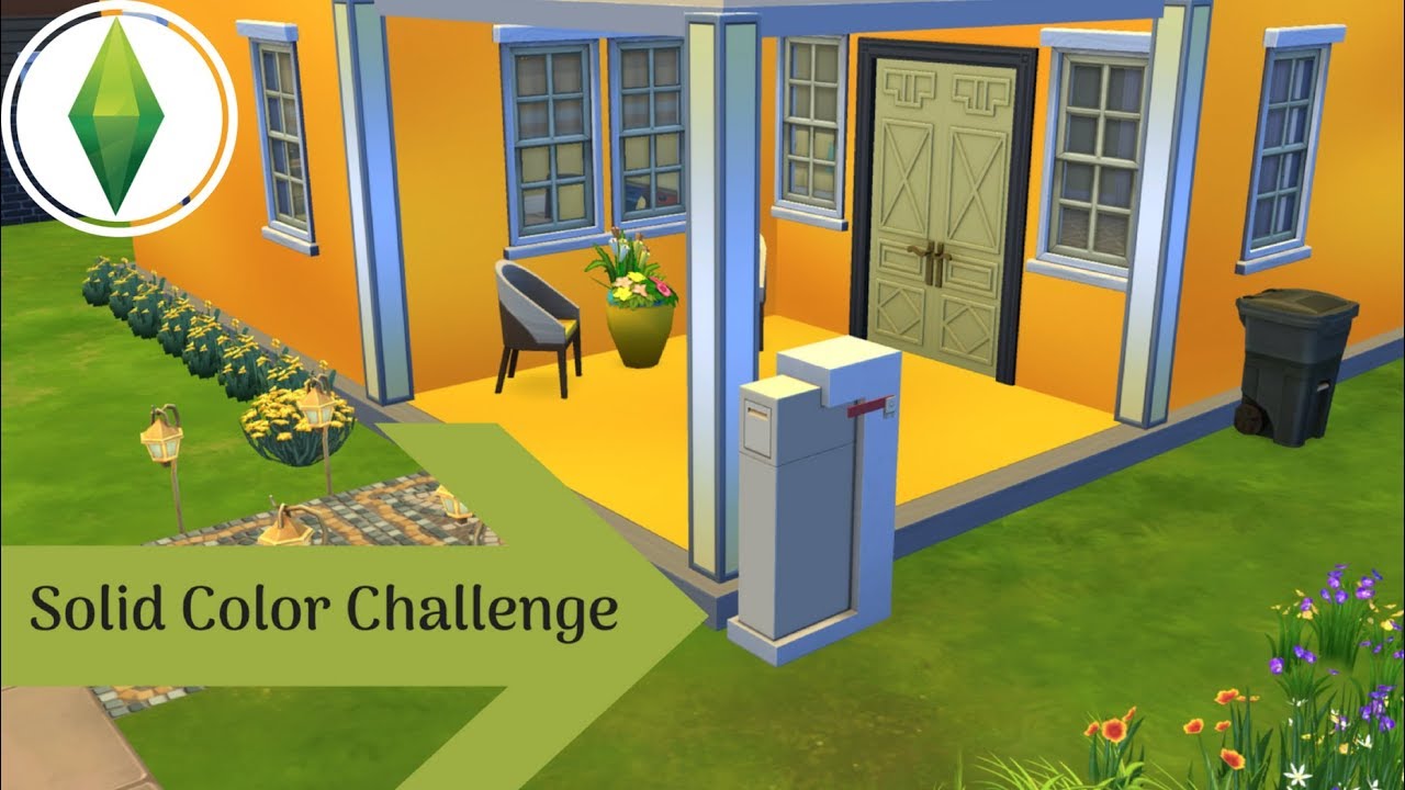The Sims 4 | Solid Color Build Challenge! - YouTube