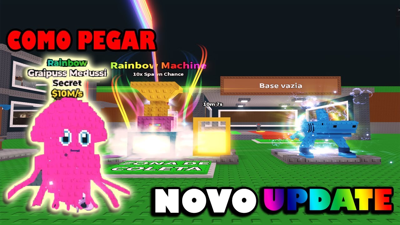 COMO ATIVAR A RAINBOW MACHINE NO NOVO UPDATE DO ROUBE UM BRAINROT E ...