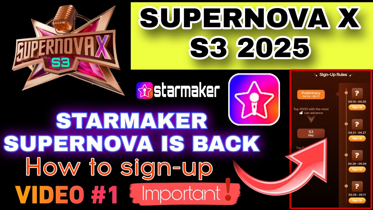 SUPERNOVA SEASION 3 #2025 | APPRECIATION CONTEST | STARMAKER SUPERNOVA ...