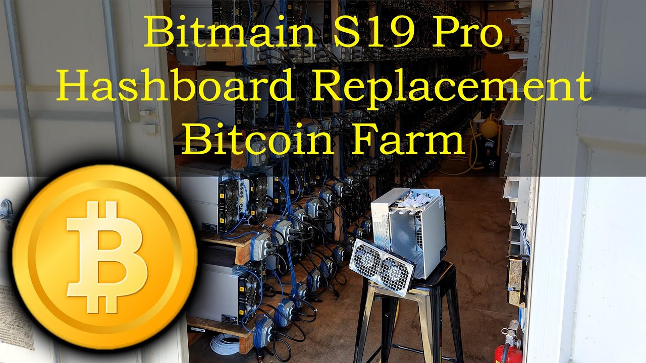 Bitmain S19 Pro Hash board Replacement - Bitcoin Farm - YouTube