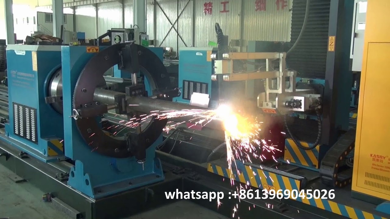 Steel Structure | Steel Tower: 8 axis round pipe plasma cutting ...