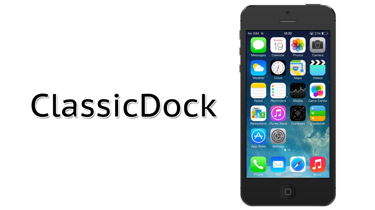 Get the iOS 6 Dock Back on iOS 7 | ClassicDock Cydia Tweak Review - YouTube