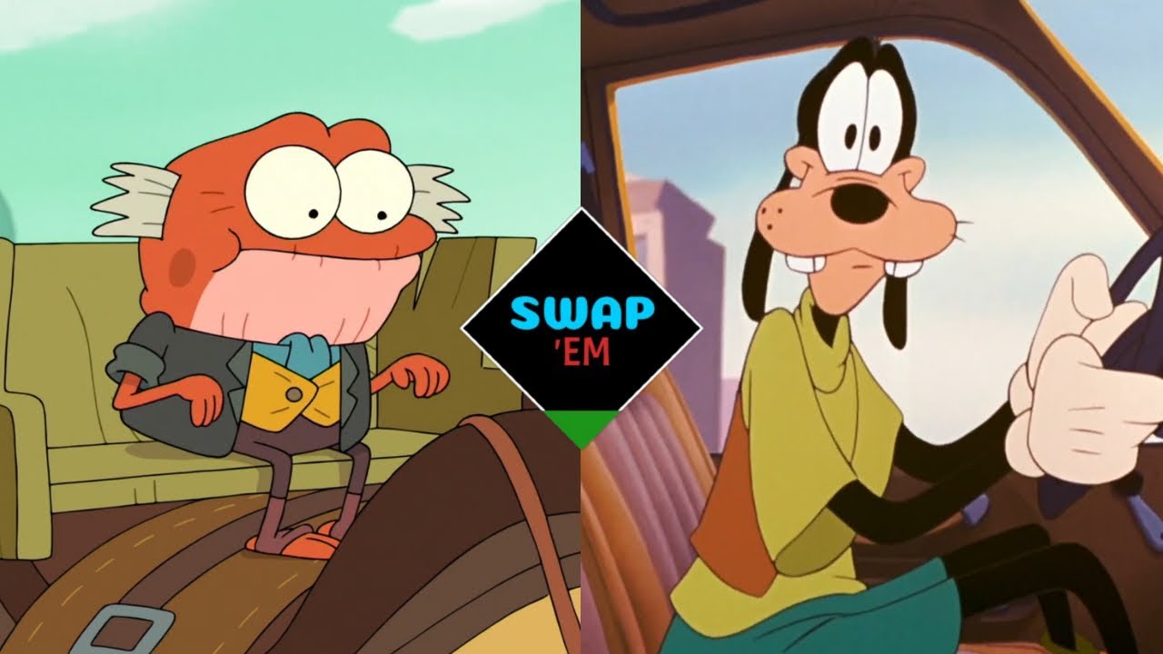 HOP POP & GOOFY VOICE SWAP | Amphibia/A Goofy Movie - YouTube