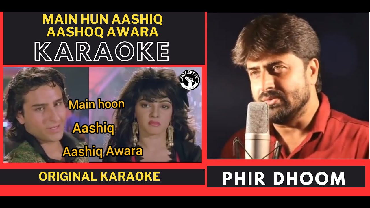 Main Hoon Aashiq Awara | Karaoke | Aashiq Awara | Udit Narayan - YouTube