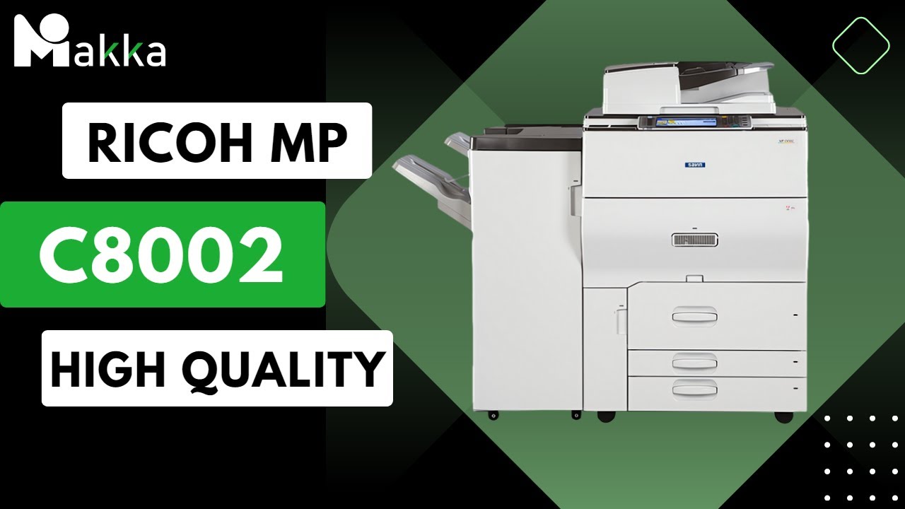 جولة داخل شركة Ricoh لاكتشاف Ricoh MP C8002 من المصدر - YouTube