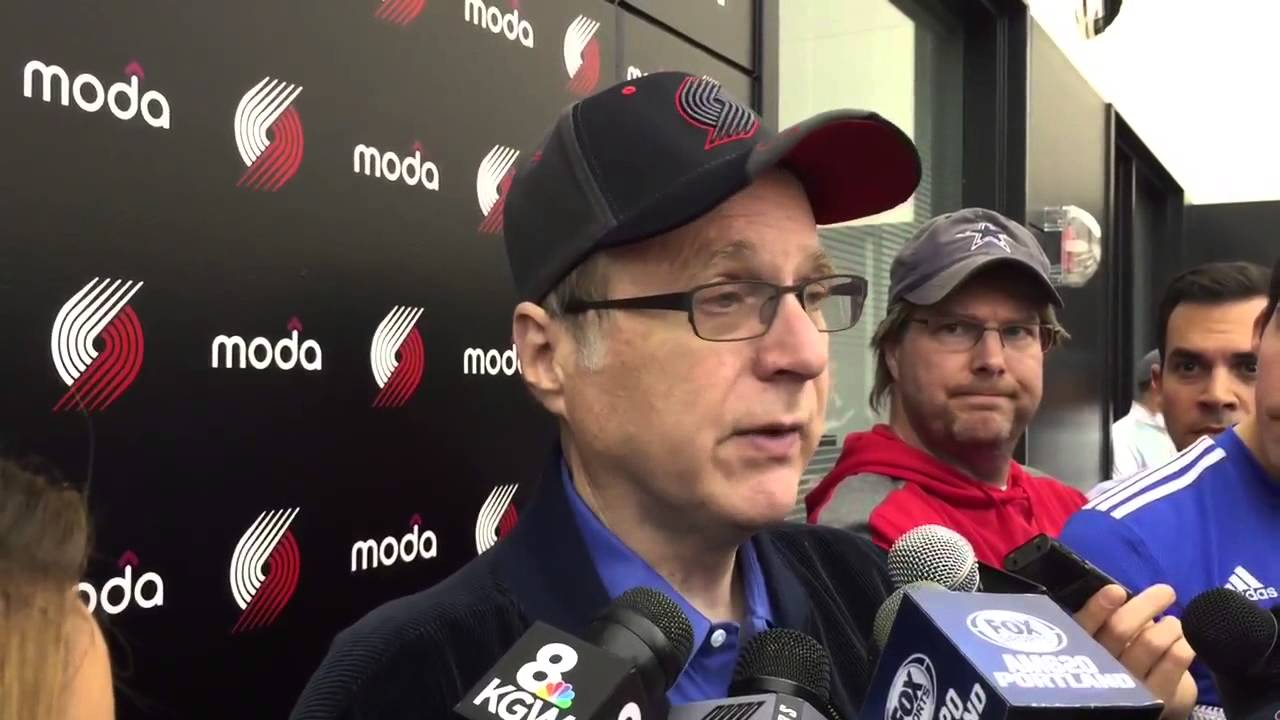 Paul Allen speaks at Blazers practice - YouTube
