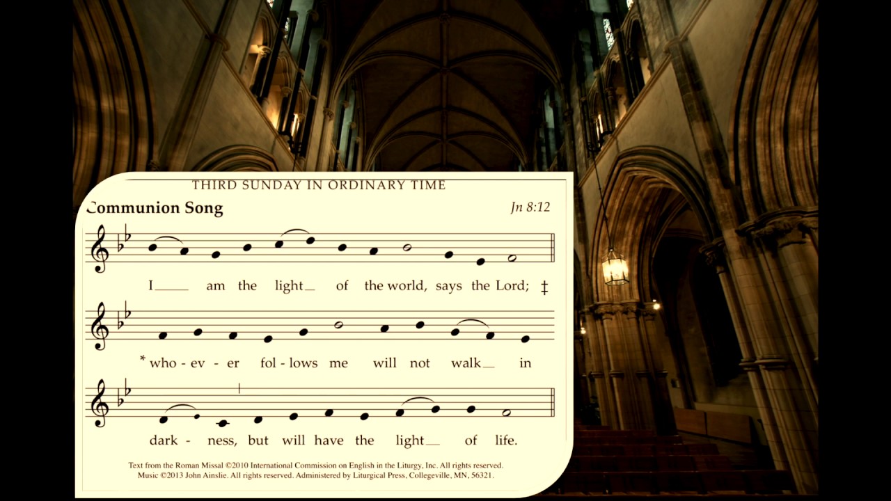 ENGLISH PROPER CHANTS: 3rd Sunday Ordinary Time // Communion Antiphon ...