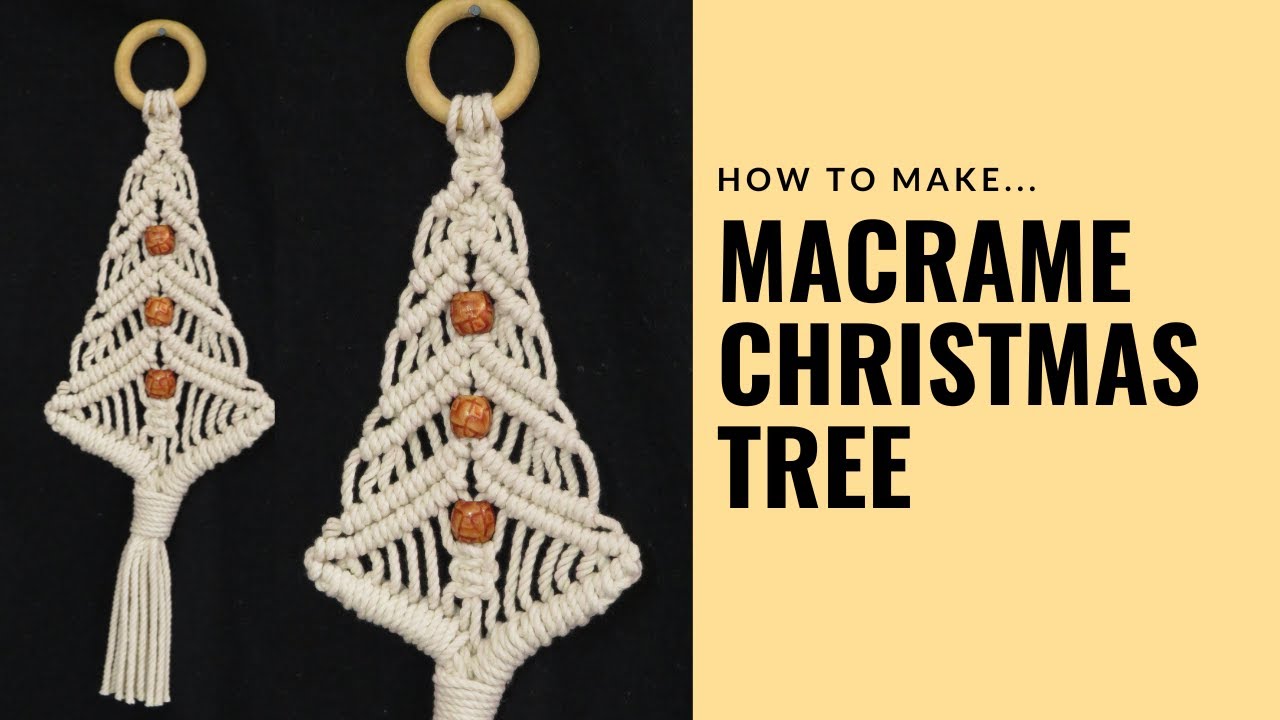 Macrame *CHRISTMAS TREE* tutorial | how to make... - YouTube