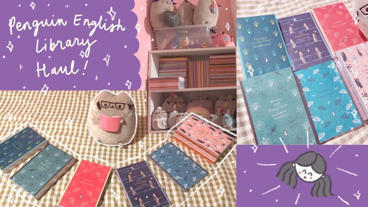 penguin english library classics book haul + bookshelf organization ...