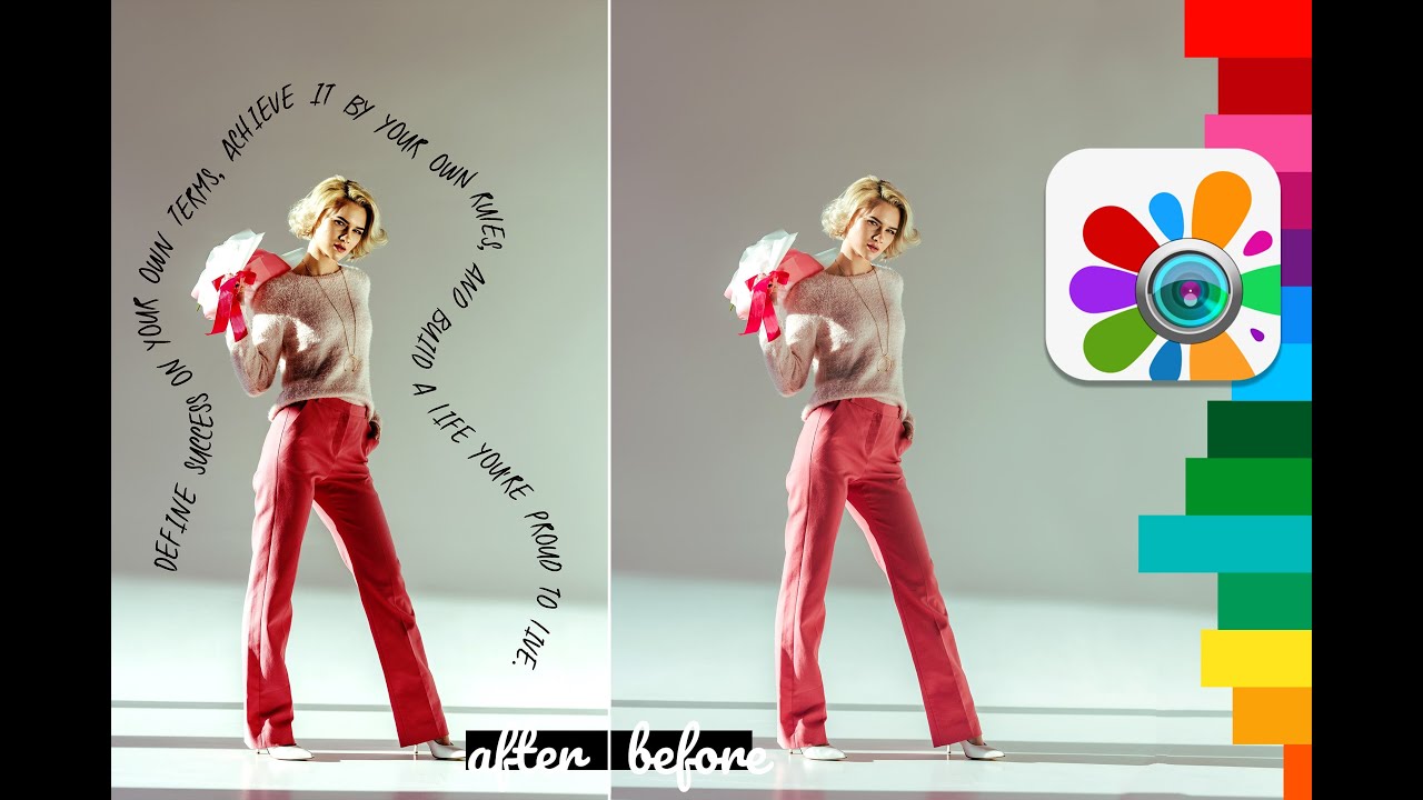 New editing idea with Creative Text at Photo Studio | How to add Text ...
