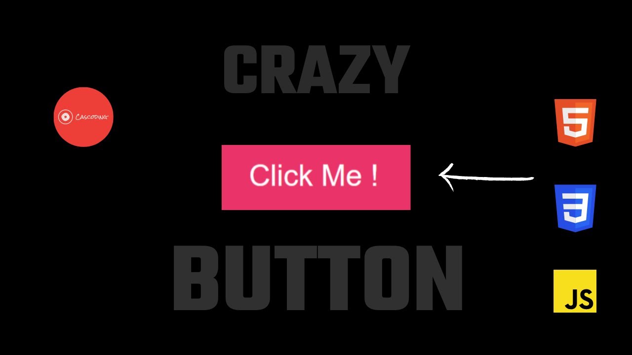 Crazy Button Using Html Css And Javascript Youtube 5530