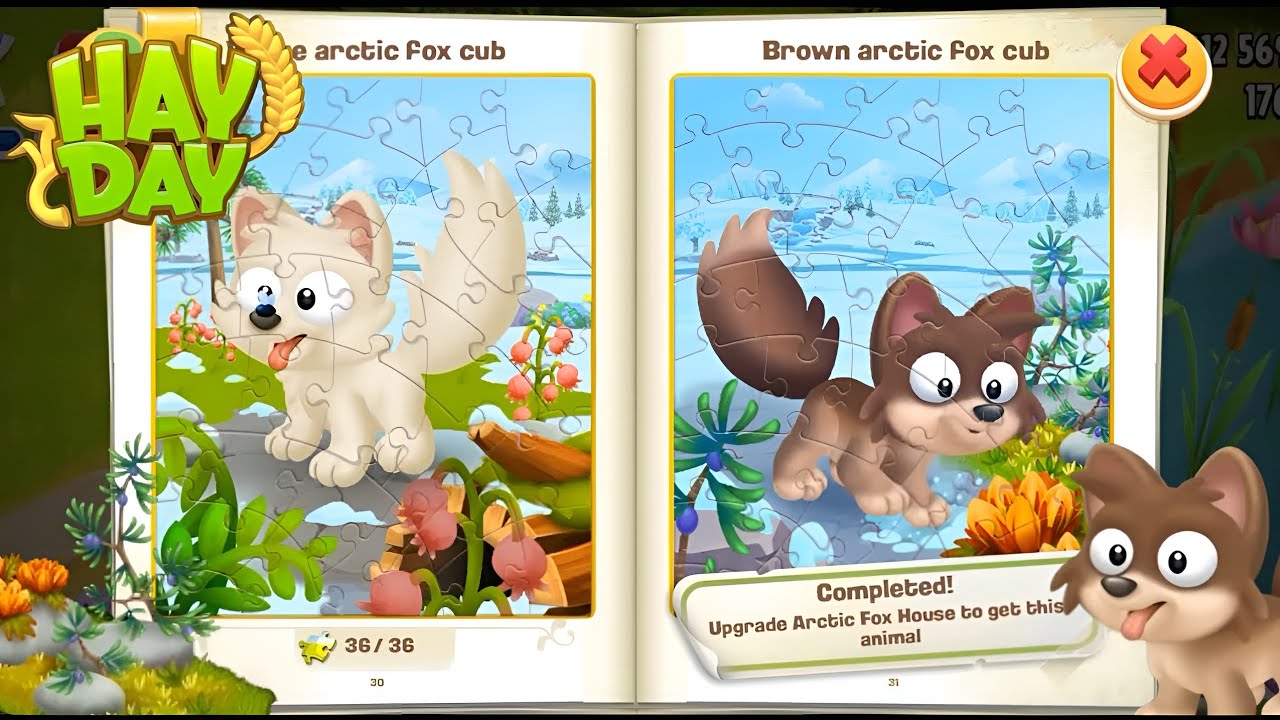 Hay Day Brown Arctic Fox Cub - Gameplay - YouTube