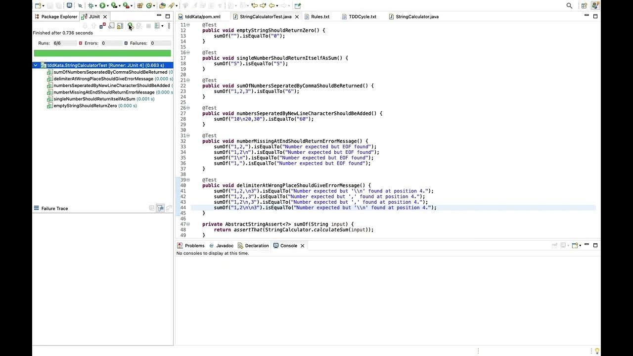 String Calculator Tdd Kata Part 6 Youtube