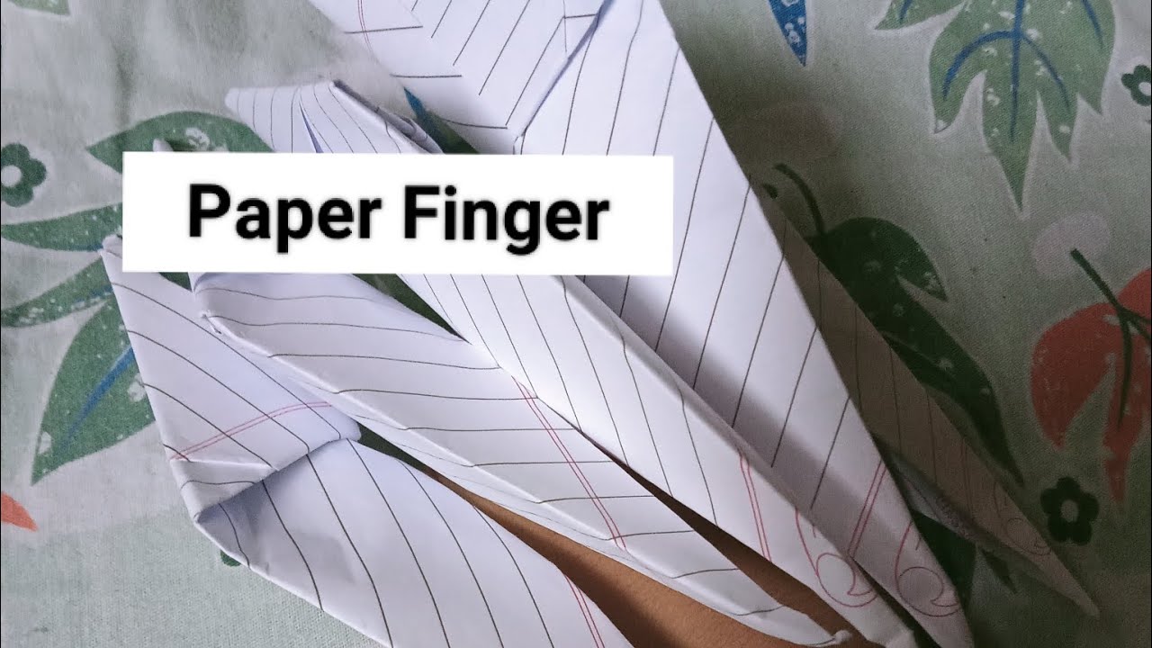HOW TO MAKE PAPER FINGERS||DIY PAPER FINGERS||ORIGAMI||SMARTY CRAFT ...