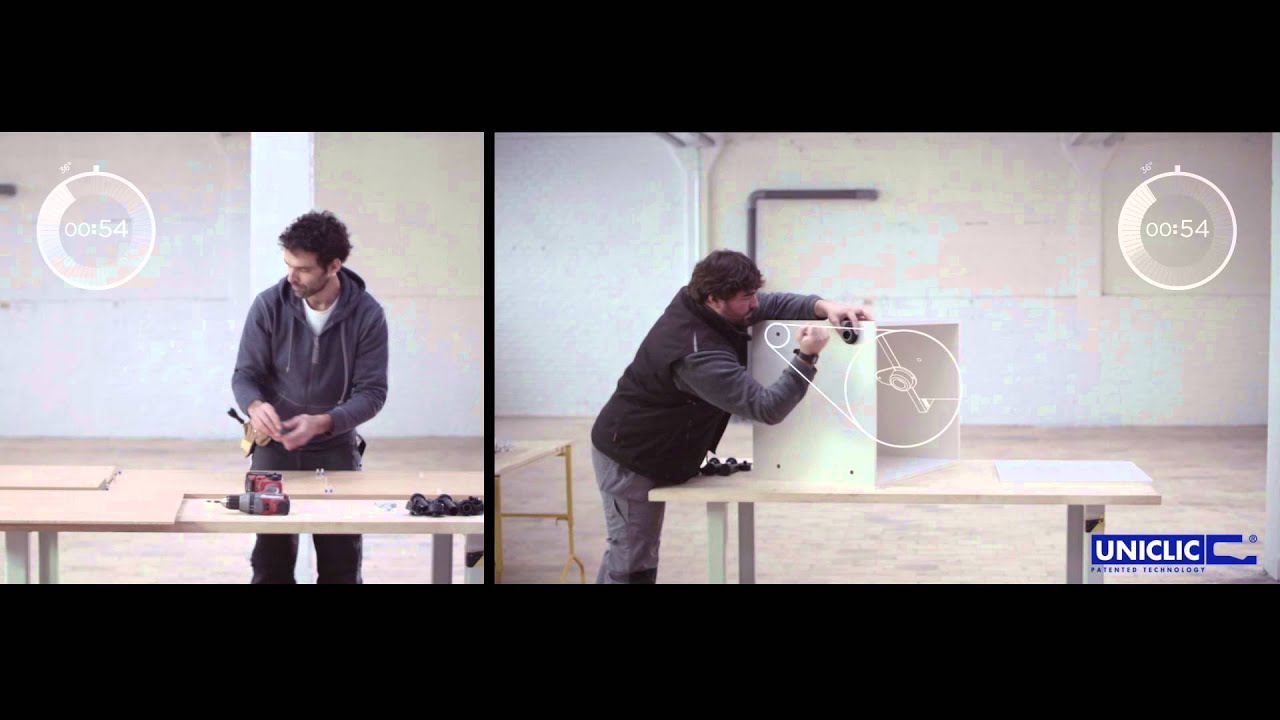 ClicBox, the kitchen cabinet that clicks together without tools! - YouTube