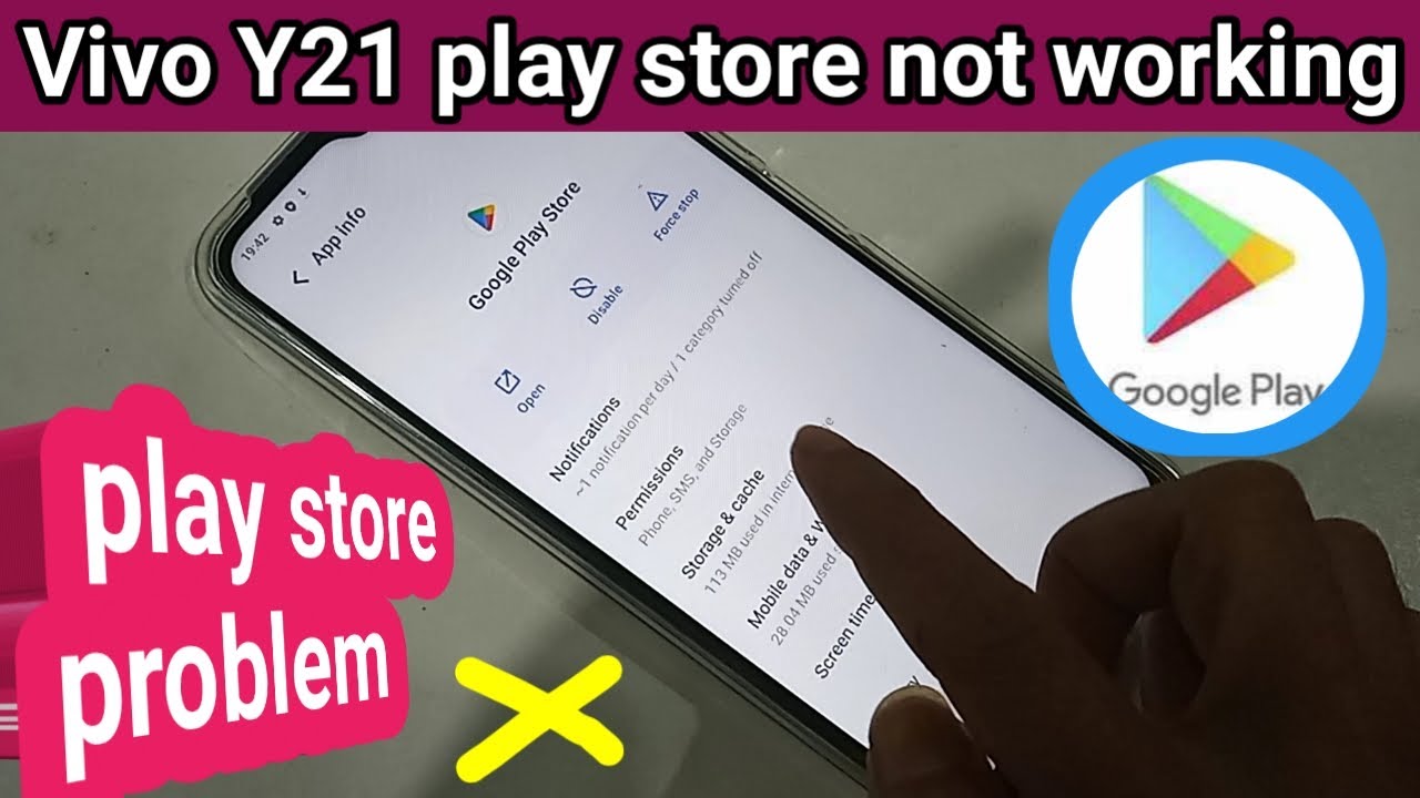 Vivo Y21 play store not working // play store problem solve - YouTube