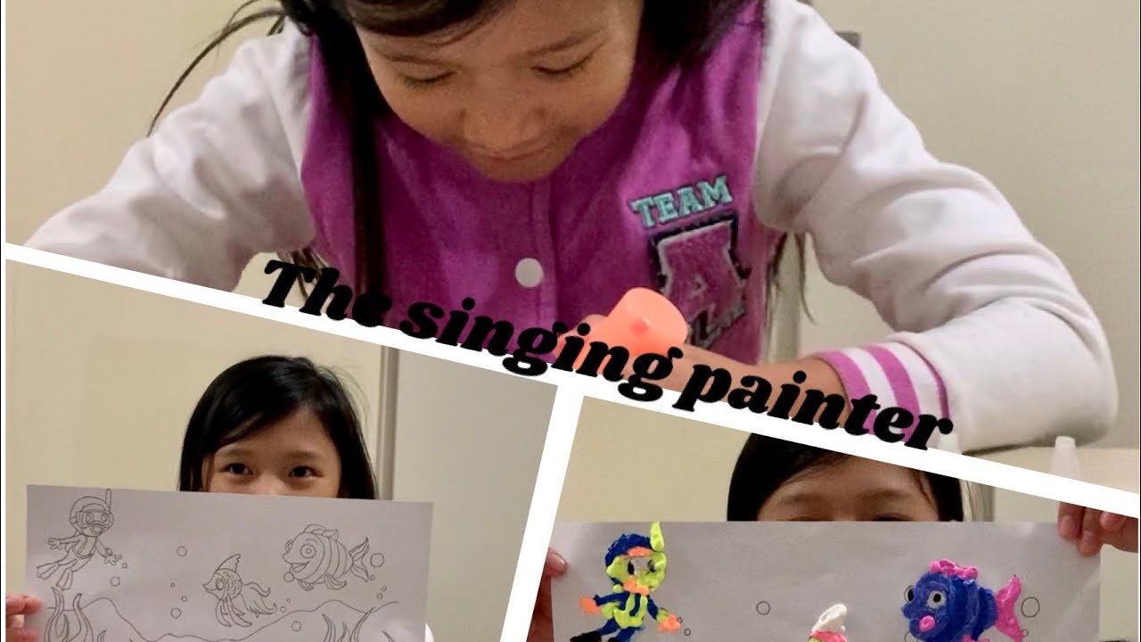 The singing painter - YouTube