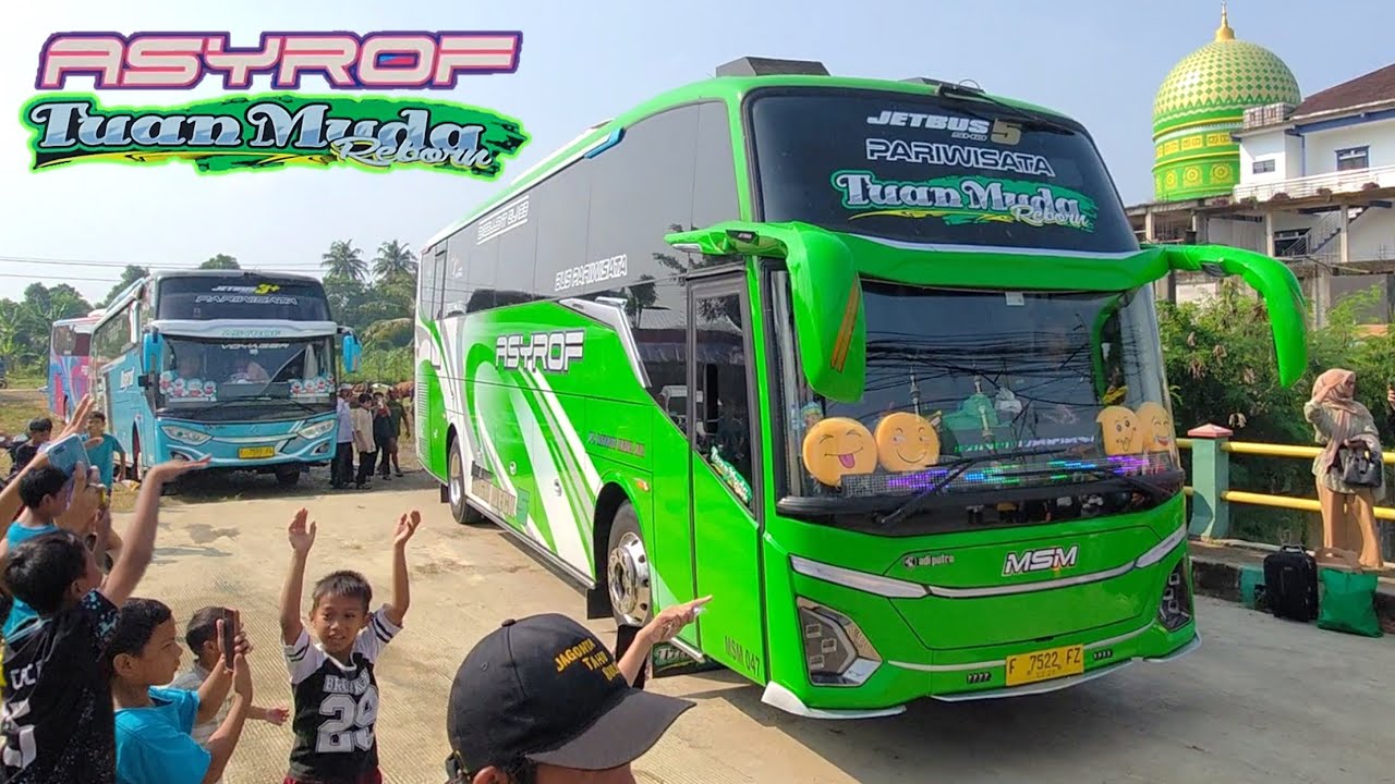 HEBOH BANGET NGOYOD BUS ARTIS ADU MODUL !! BUS ASYROF TUAN MUDA JB5 ...