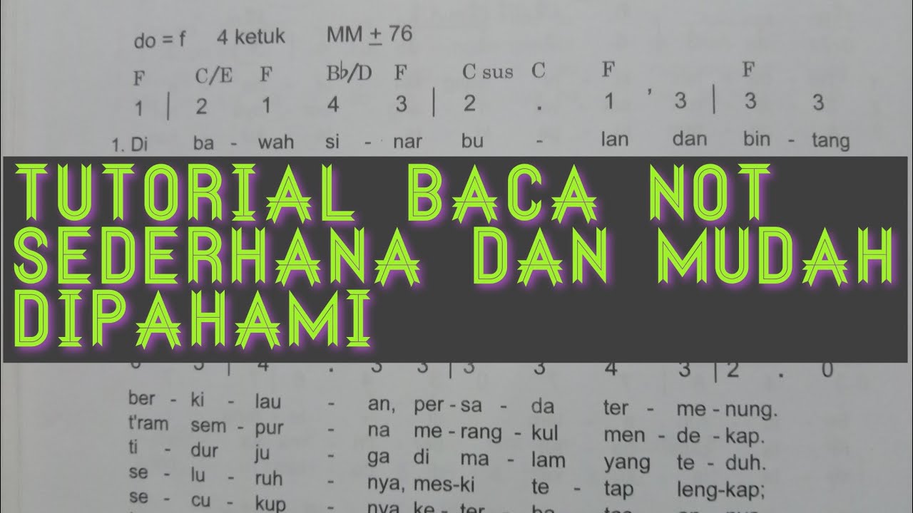 Belajar Baca Not Angka || Lagu Kidung Jemaat - YouTube