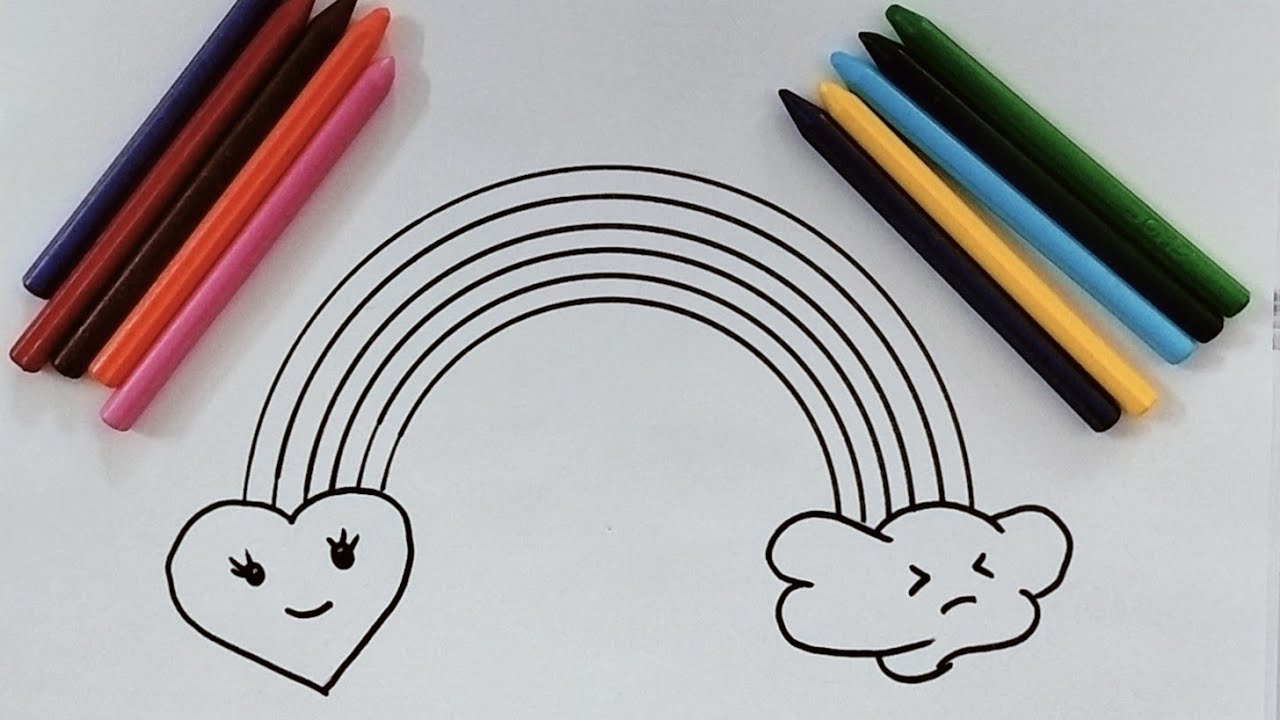 How To Draw Rainbow 🌈 | Rainbow Drawing | Easy Rainbow Drawing - YouTube